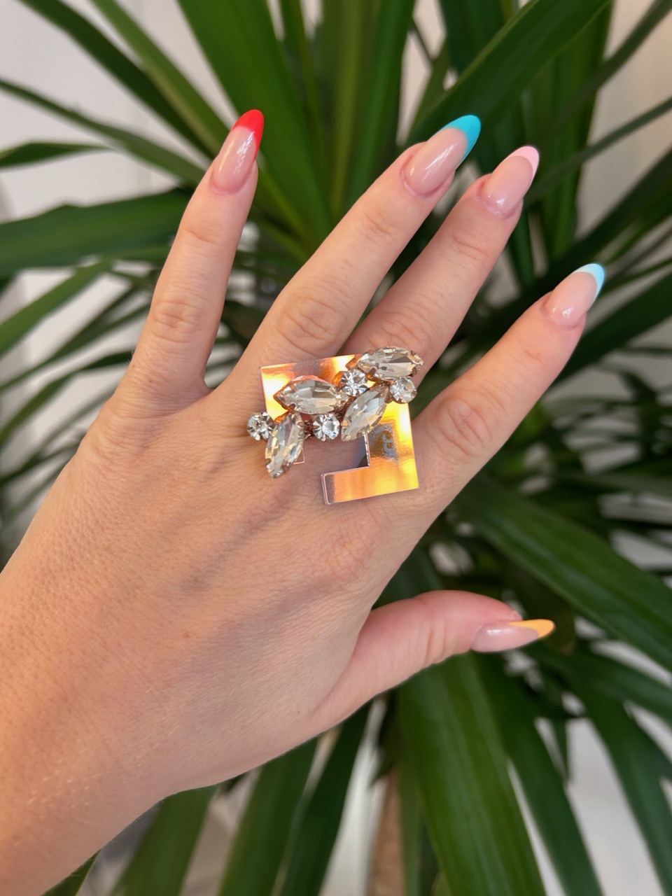 Prstan THE SQUARE holograf - Studio Mancca